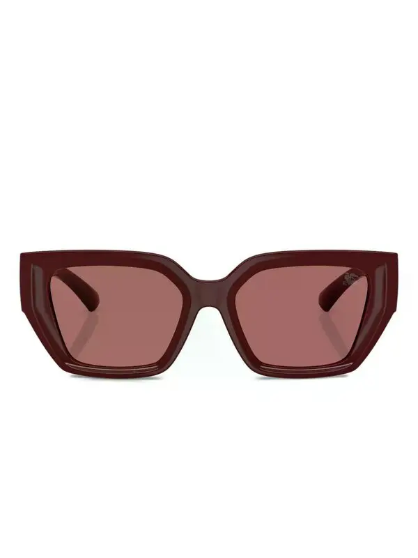 Burberry Geometric-frame Sunglasses - Red