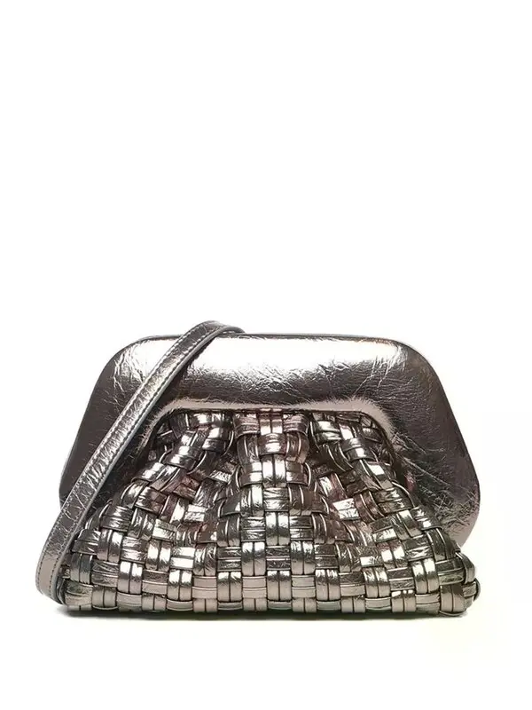 THEMOIRE Woven Metallic-effect Mini Bag