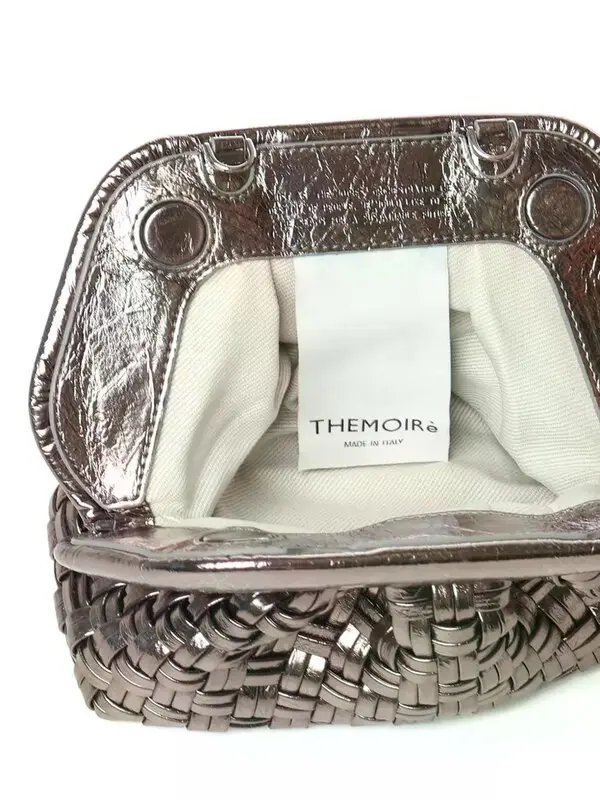 THEMOIRE Woven Metallic-effect Mini Bag