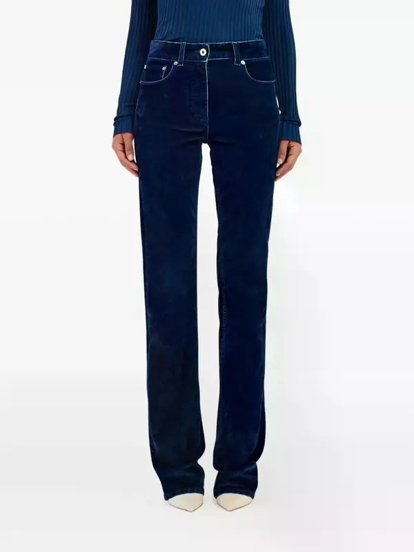 FERRAGAMO Straight-leg Velvet Trousers