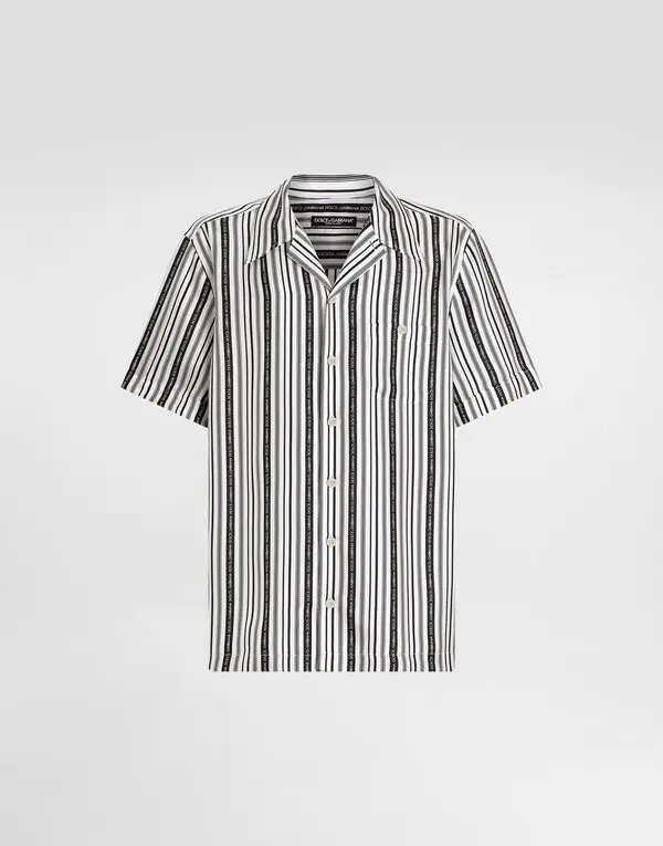 Dolce & Gabbana Silk Shirt With Tie - Print