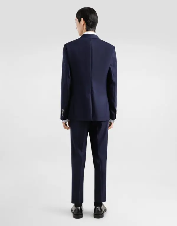 Dolce & Gabbana Double-breasted Linen Jacket - Blue