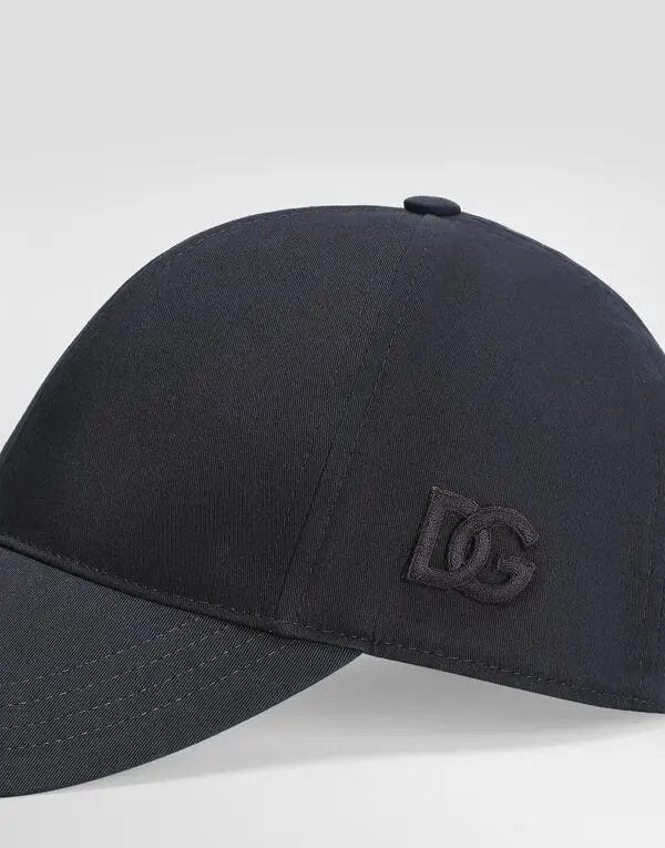 Dolce & Gabbana Cotton Gabardine Baseball Cap - Blue