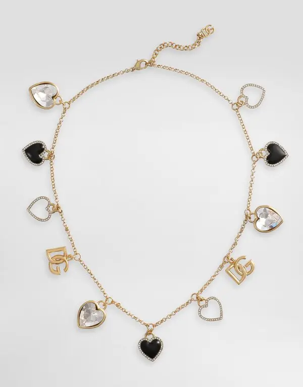 Dolce & Gabbana Italian Tailoring Hearts Necklace - Gold