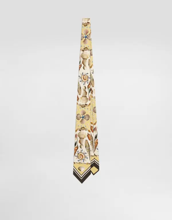 Dolce & Gabbana Shell-print Neck Tie - Multicolor