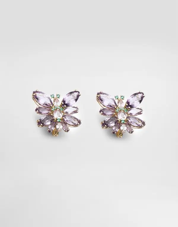 Dolce & Gabbana Butterfly Drop Earrings - Gold