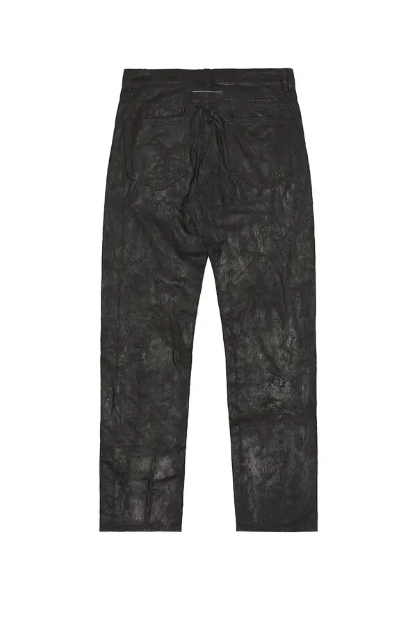 MAISON MARGIELA 5-pocket Coated Denim Pants