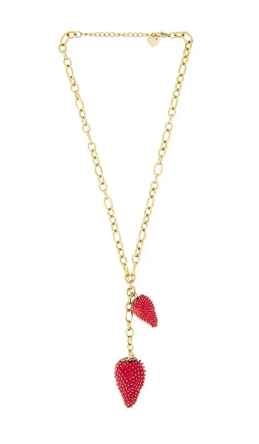 BRACHA Strawberry Fields Lariat Necklace - Gold