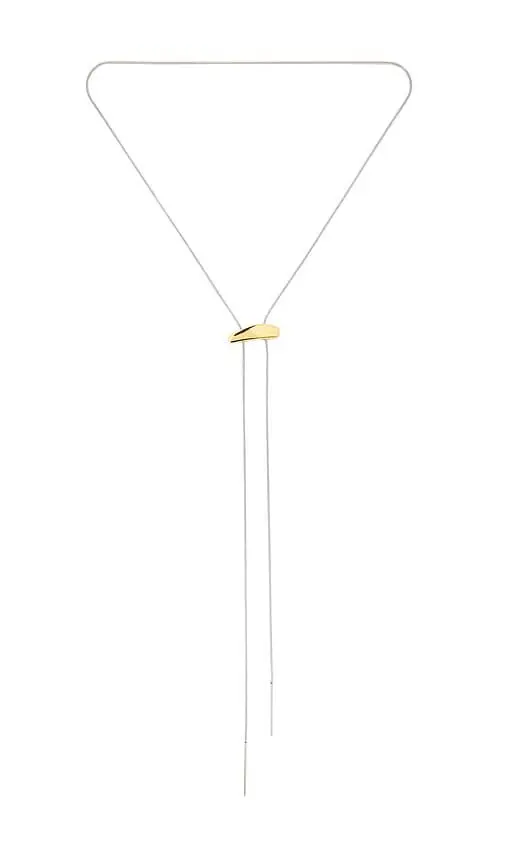 BRACHA Lauren Lariat Necklace - Two Tone