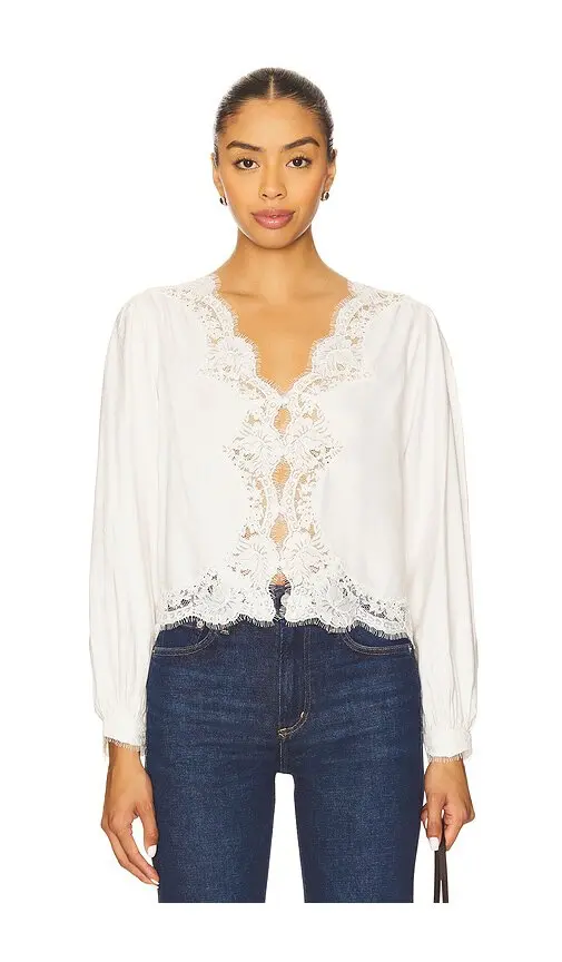 Cami Nyc Yuri Lace Trimmed Blouse