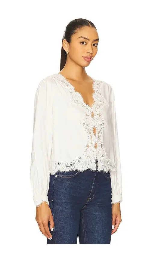 Cami Nyc Yuri Lace Trimmed Blouse