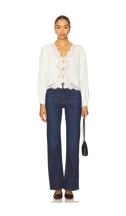 Cami Nyc Yuri Lace Trimmed Blouse