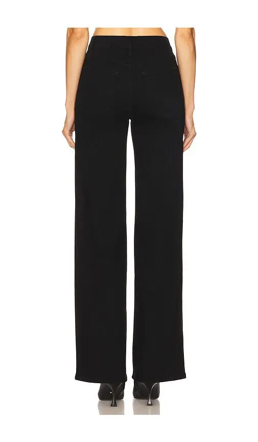 FRAME Le Slim Palazzo Long Jeans - Black