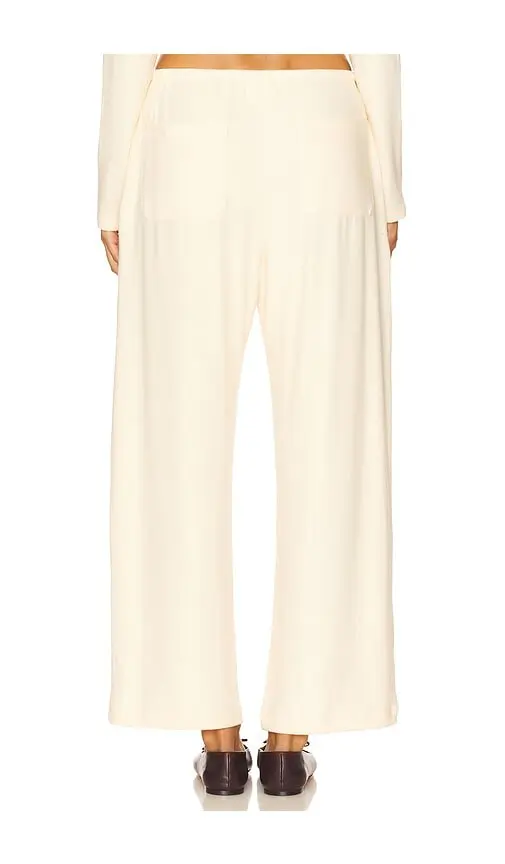 LESET Lauren Crop Drawstring Pant - Vanilla