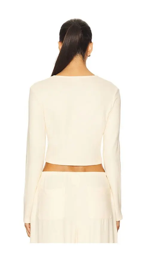 LESET Lauren Crop Slim Fit Tee