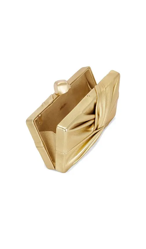 Cult Gaia Lisse Clutch - Matte Brass