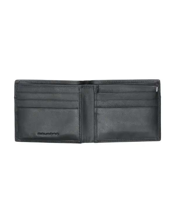 PIQUADRO Wallet Bovine Leather - Black