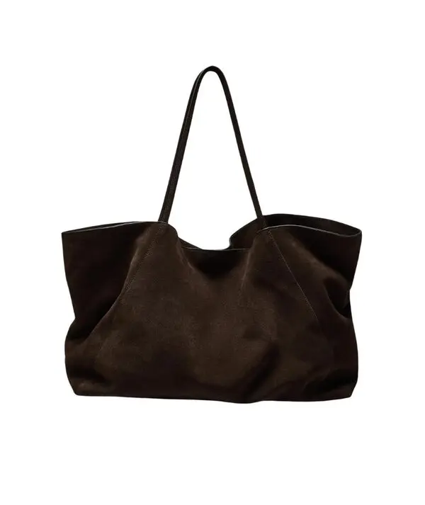 massimo dutti - Split Suede Maxi Shopper Bag