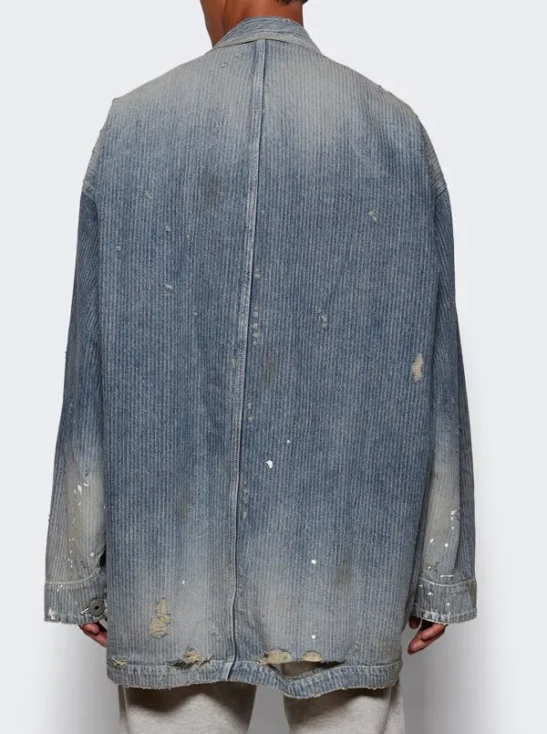 Mihara Yasuhiro Aged Chore Jacket Indigo - Blue
