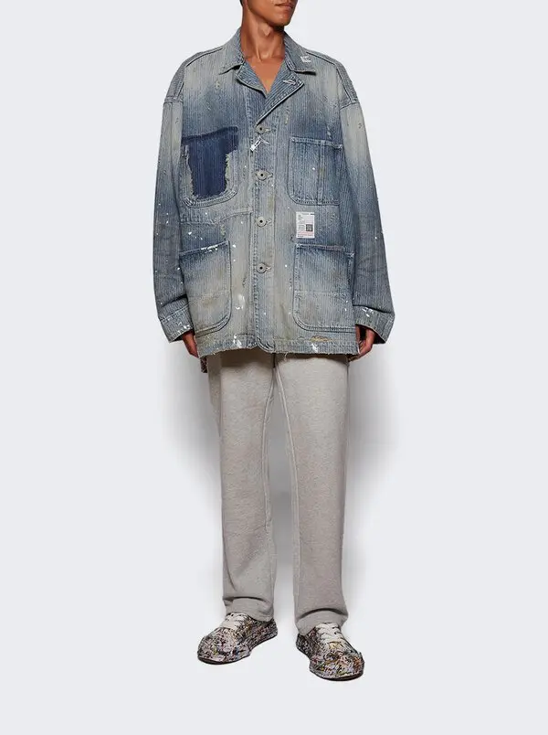 Mihara Yasuhiro Aged Chore Jacket Indigo - Blue