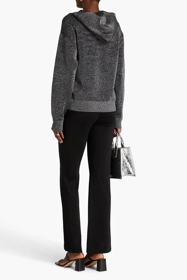 Missoni Metallic Knitted Hoodie - Black