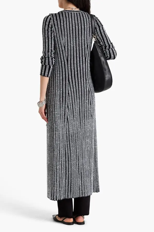 Missoni Sequined Striped Crochet-knit Cardigan