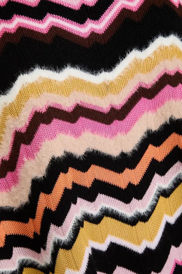 Missoni Brushed Intarsia-knit Sweater - Black
