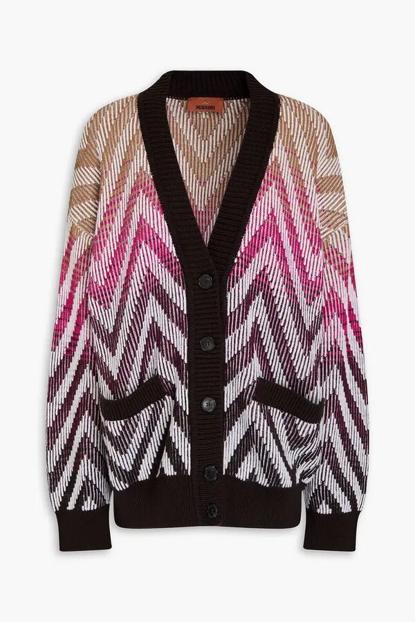 Missoni Ribbed Wool And Cotton-blend Cardigan