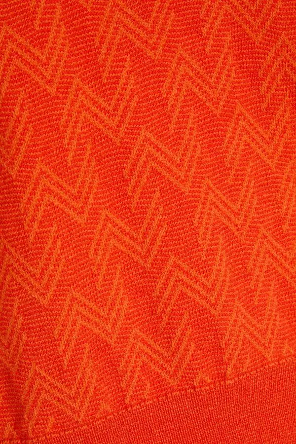 Missoni Wool And Cashmere-blend Turtleneck Sweater - Bright Orange