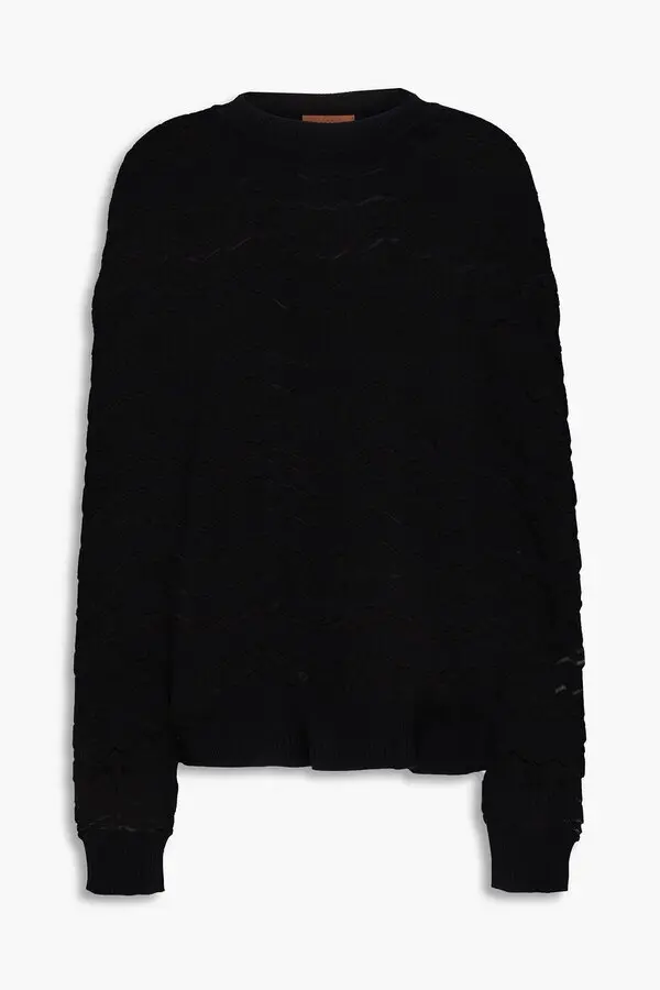 Missoni Crochet-knit Sweater - Black