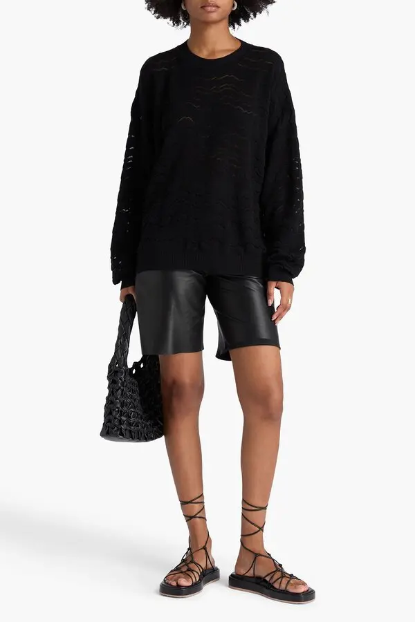 Missoni Crochet-knit Sweater - Black