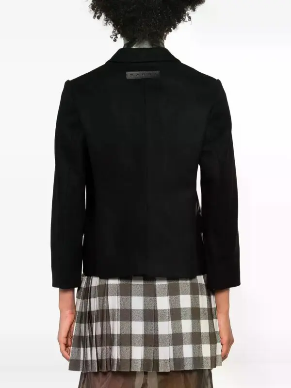 Marni Leather-paneled Wool Jacket
