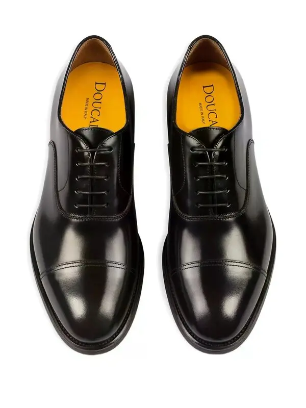 DOUCAL'S Leather Oxford Shoes - Brown