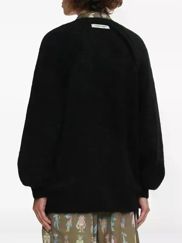 Undercover Buttoned Raglan-sleeve Cardigan