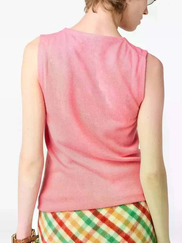 Miu Miu Cashmere And Silk Crew-neck Knit Top