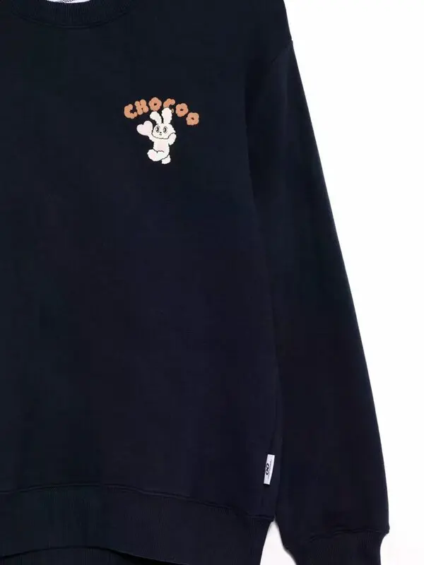 CHOCOOLATE Logo-embroidered Sweatshirt - Blue