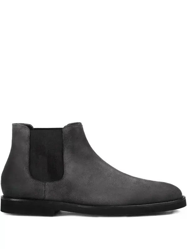 DOUCAL'S Elastic-panel Suede Chelsea Boots
