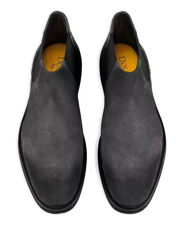 DOUCAL'S Elastic-panel Suede Chelsea Boots