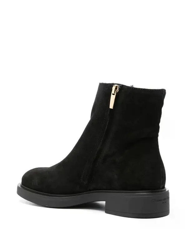 GIANVITO ROSSI Shearling-lining Suede Boots
