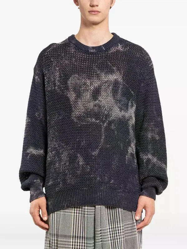 KHOKI Tie-dye Patterned Sweater