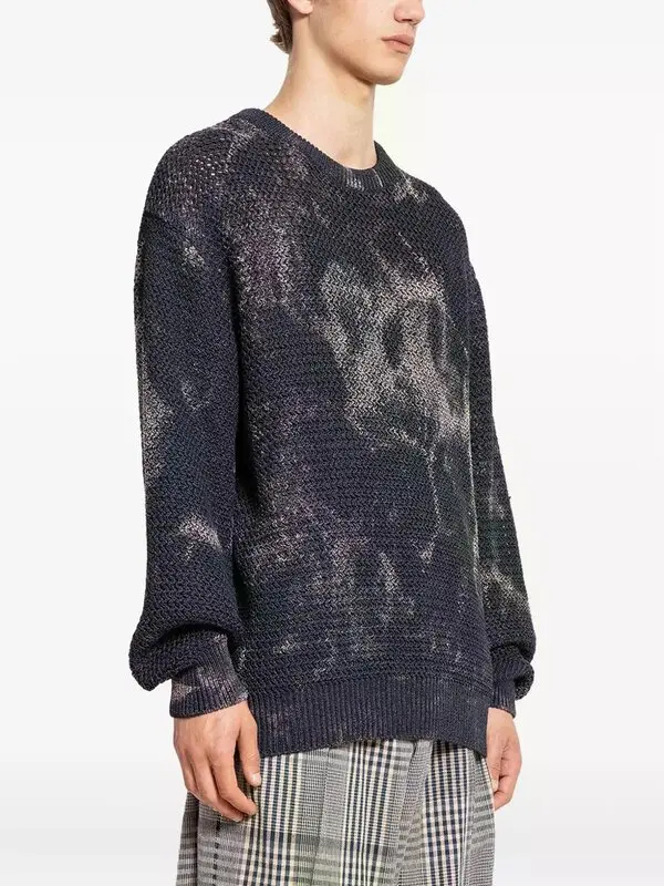 KHOKI Tie-dye Patterned Sweater