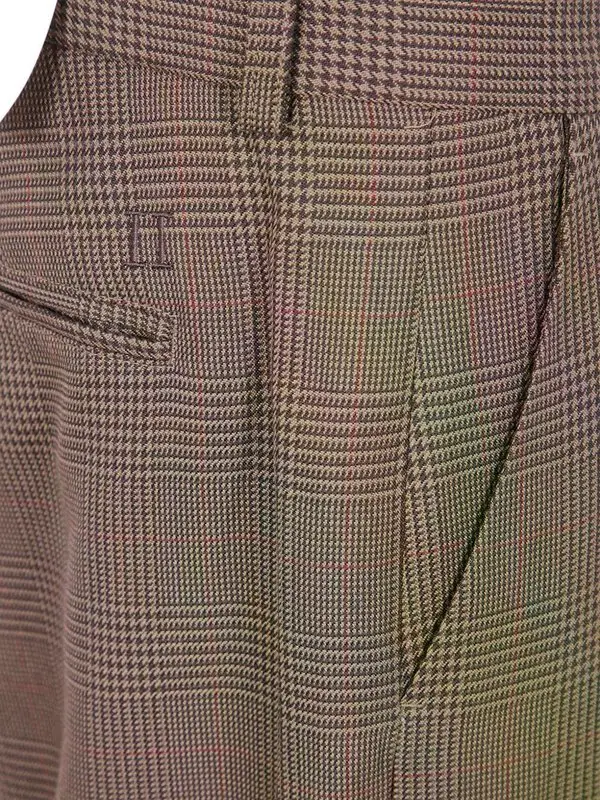 LES DEUX Checked Trousers