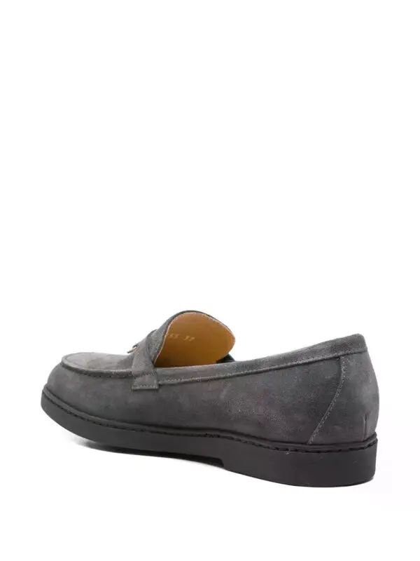 DOUCAL'S Tassel-detail Suede Loafers - Grey