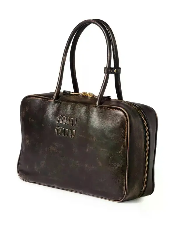 Miu Miu Beau Logo-embossed Shoulder Bag