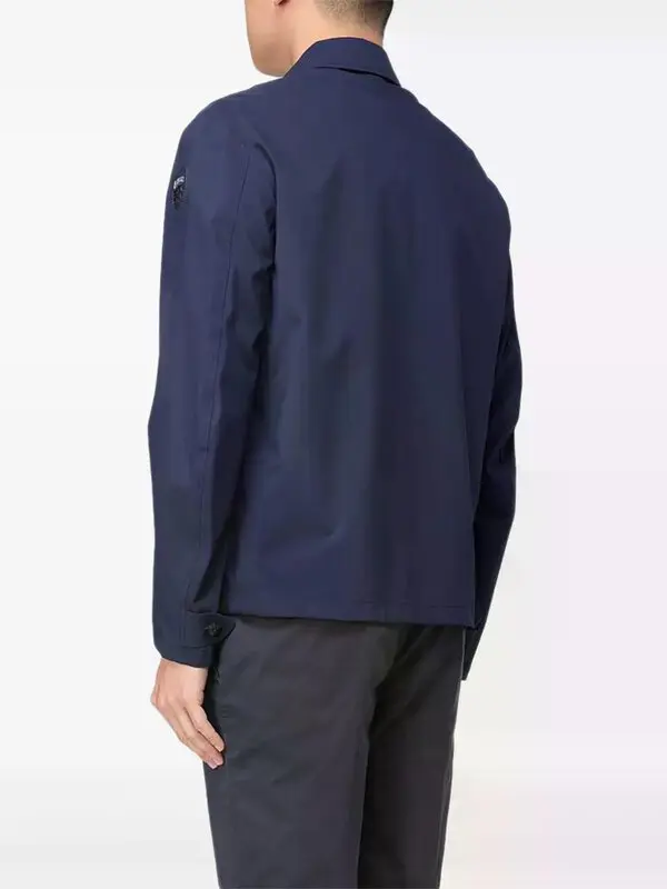 BLAUER. Button-fastening Jacket With Patch Pockets