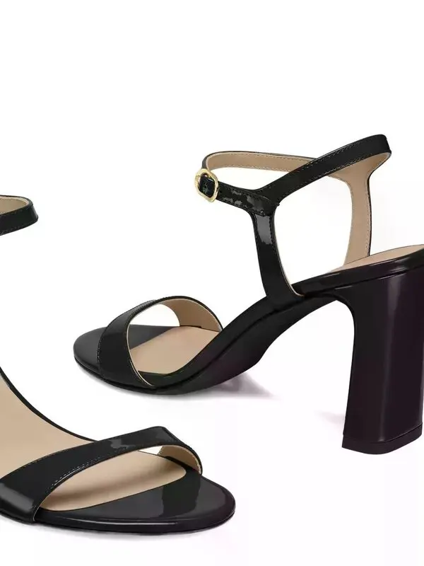 STUART WEITZMAN Babette Patent-leather Ankle-strap Sandals