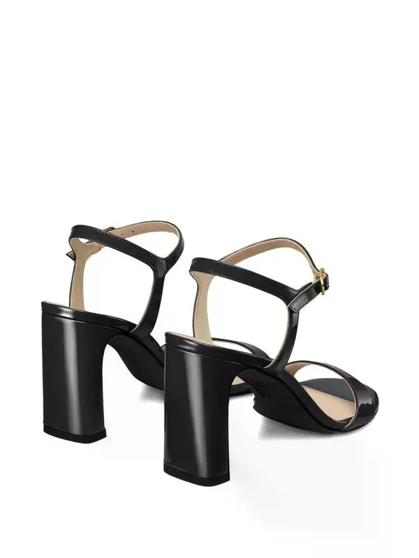 STUART WEITZMAN Babette Patent-leather Ankle-strap Sandals