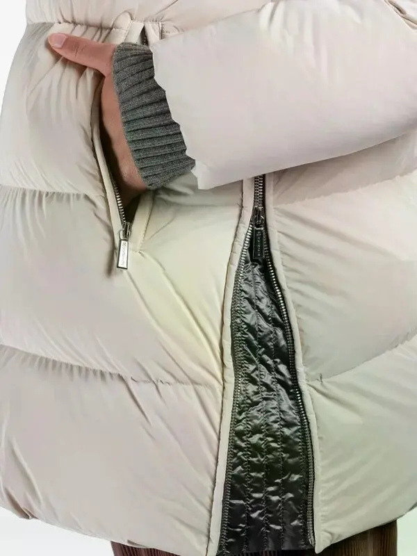 MOORER Quilted Hooded Jacket