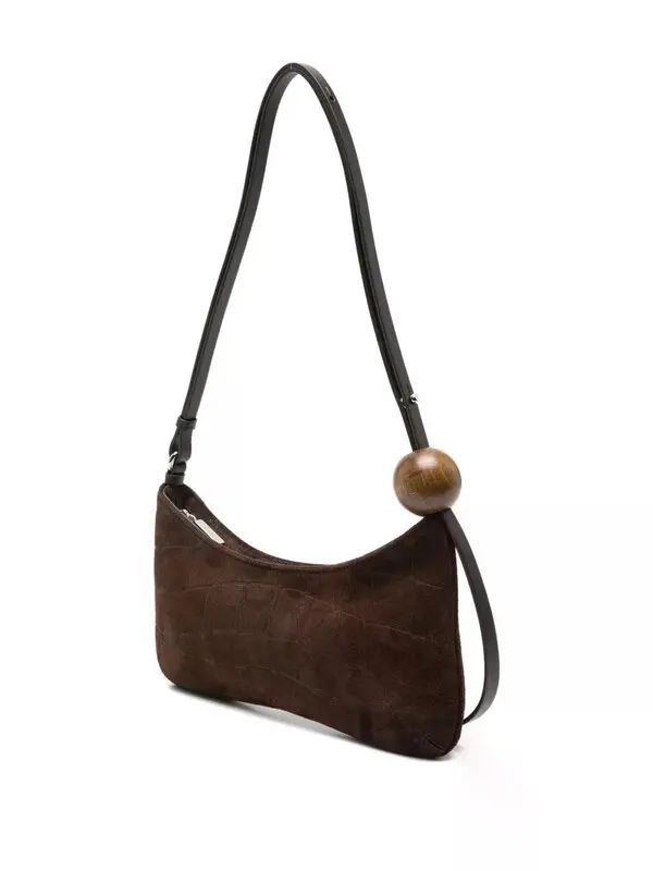Jacquemus Le Bisou Crocodile-effect Shoulder Bag - Brown