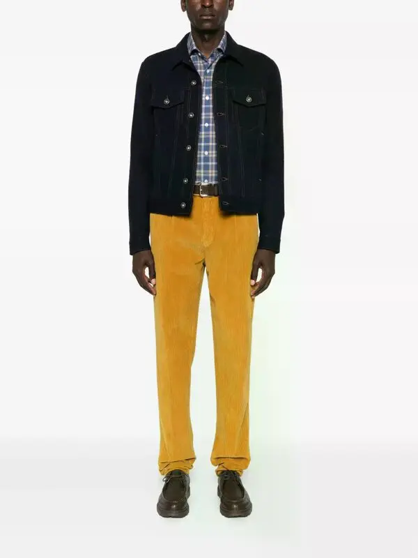 BARBA NAPOLI Checked Long-sleeved Shirt